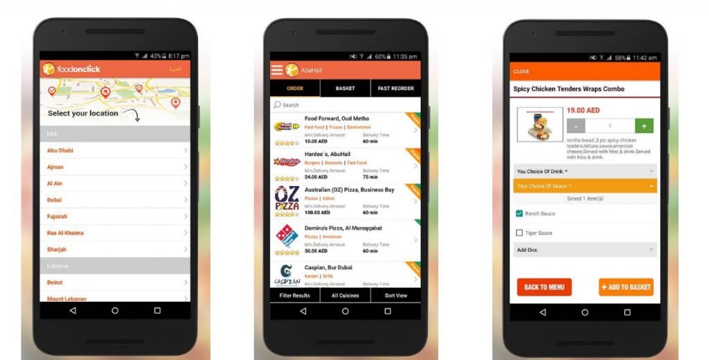 Market Place for Different Restaurants offers their Food Menu for order ...