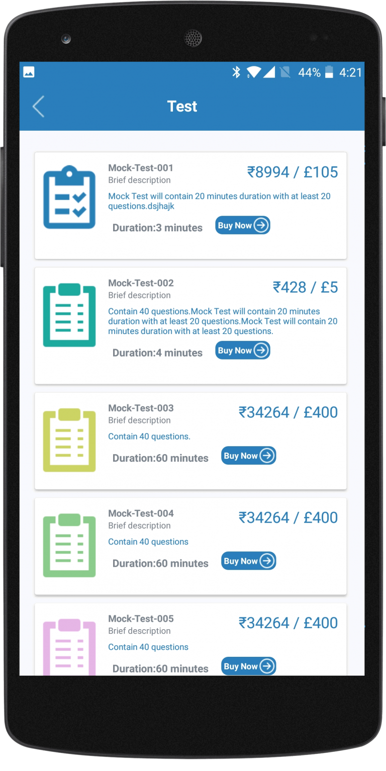 Mock-Test Academic Mobile App Developers, Mobile App Developers ...