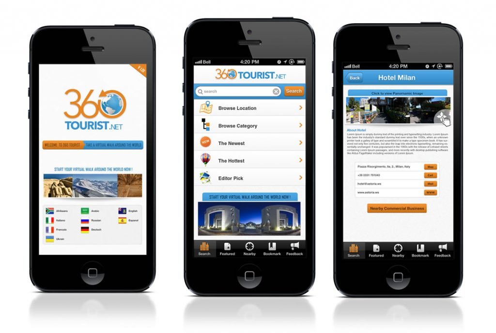 Virtual Tour Travel Mobile App Development For IOS & Android Platform