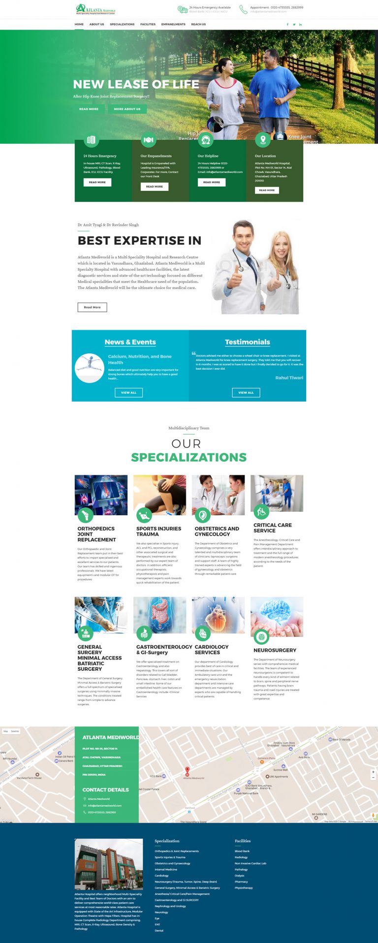 Hospital Website Designing Company India, Hospital Website Development ...