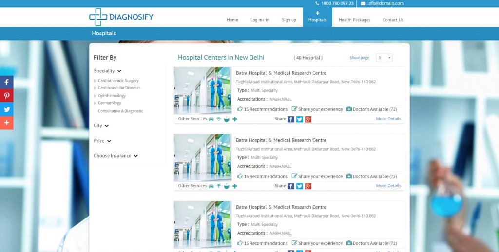 Online Marketplace For Diagnostic Lab Tests Development Company