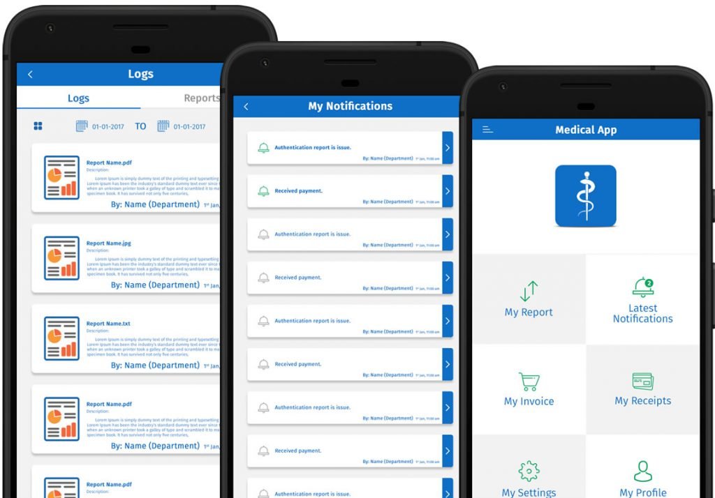 Health Care Mobile Apps - Health Care Industry Work Portfolio